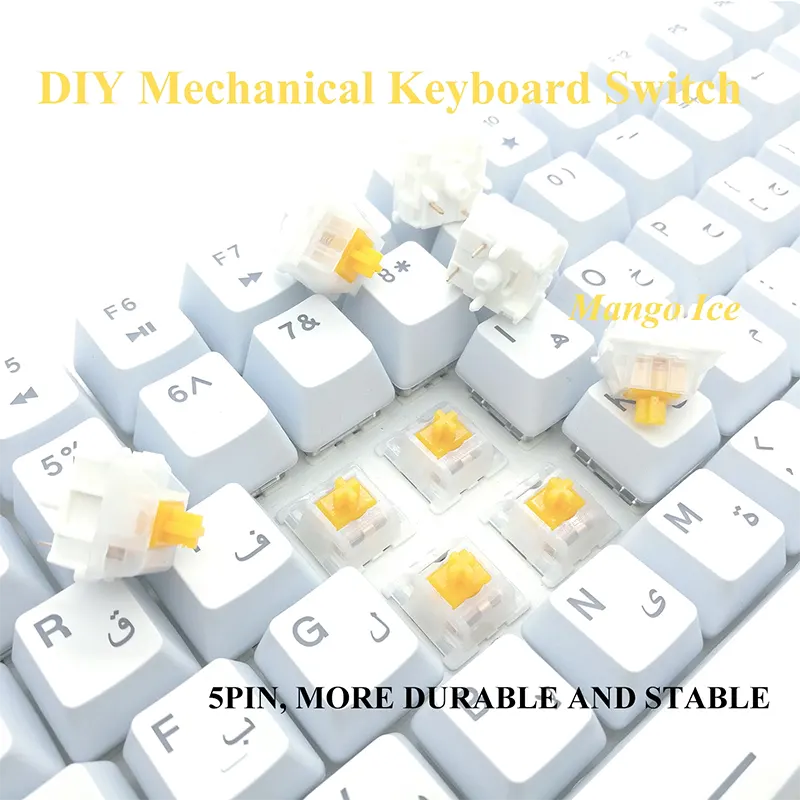 Tecsee Mango Ice UPE Tactile Stem Switch for DIY 5pins RGB SMD Mx ...