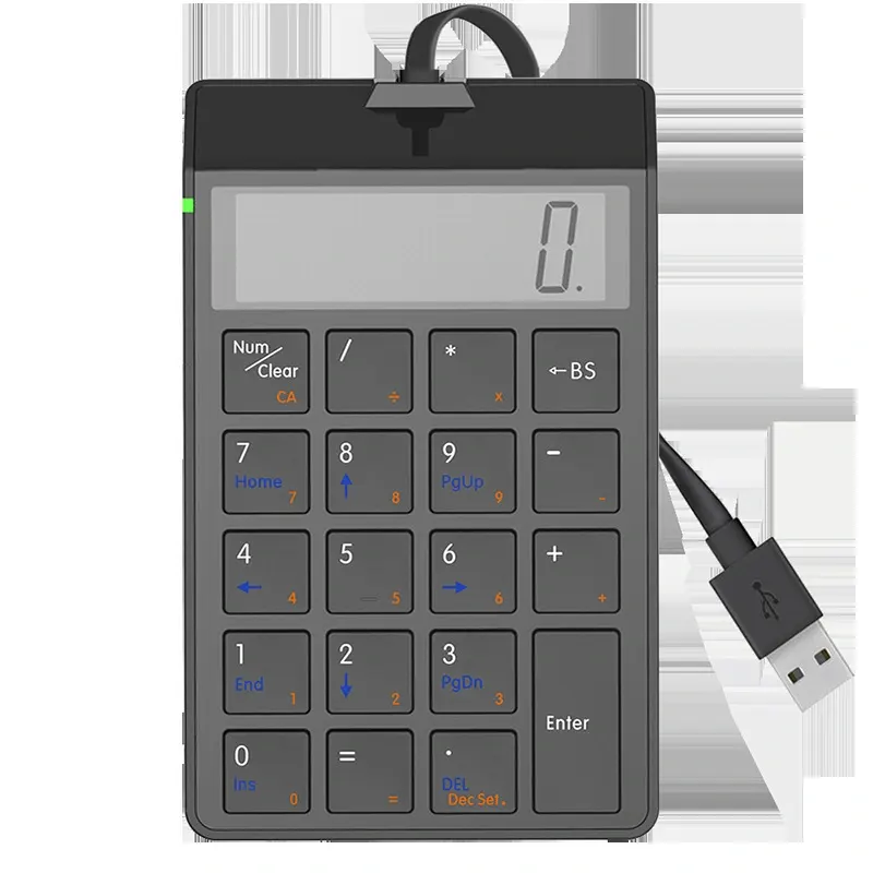 Tecsee White/Black 2 in 1 Numeric Keypad Calculator for Payment Eft POS Machine,Mechanical ...